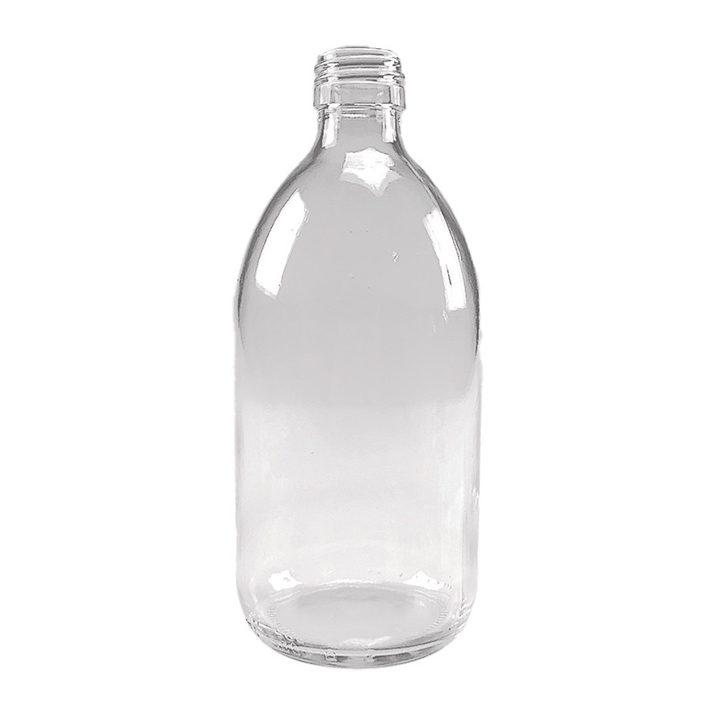 FLACON SIROP 500ML VERRE BLANC TYPE 3 BAGUE PP28 FLACON SIROP 500ML VERRE BLANC TYPE 3 BAGUE PP28
